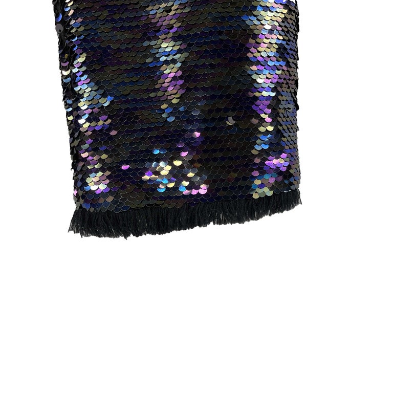 Balmain - Sequin Embellished Fringe Trim Purple Pants - 34 US 4 - NEW ...