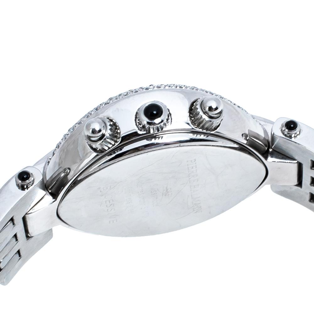 Balmain Silver Diamond Excessive Chronograph 5831 Women's Wristwatch 32 ...