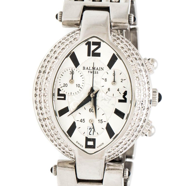 Balmain Silver Excessive Chronograph 5831 Women's Wristwatch 32 mm For ...