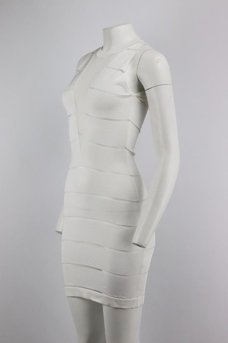 Balmain Stretch Knit Mini Dress Fr 36 Uk 8 For Sale at 1stDibs