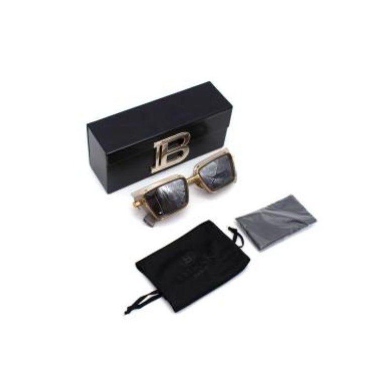 Balmain Translucent Admirable Sunglasses For Sale at 1stDibs
