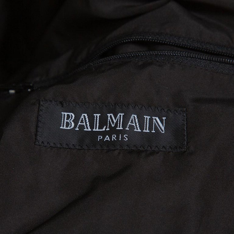Balmain Tricolor Quilted Puffer Jacket XXL at 1stDibs