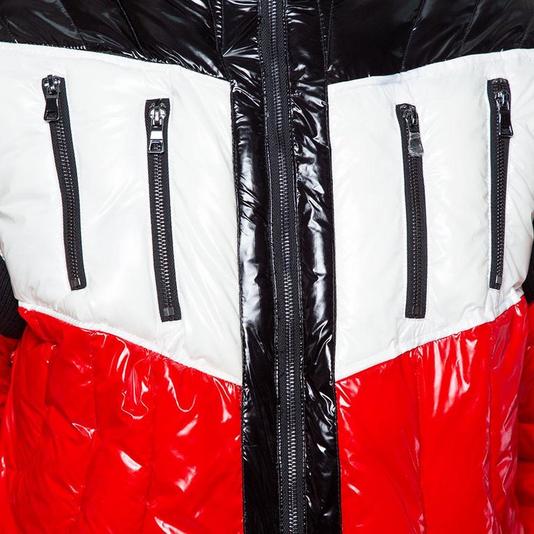 Balmain Tricolor Quilted Puffer Jacket XXL at 1stDibs