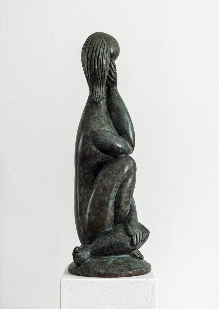 Baltasar Lobo - Contemplative assise une main sur le genou For Sale at ...