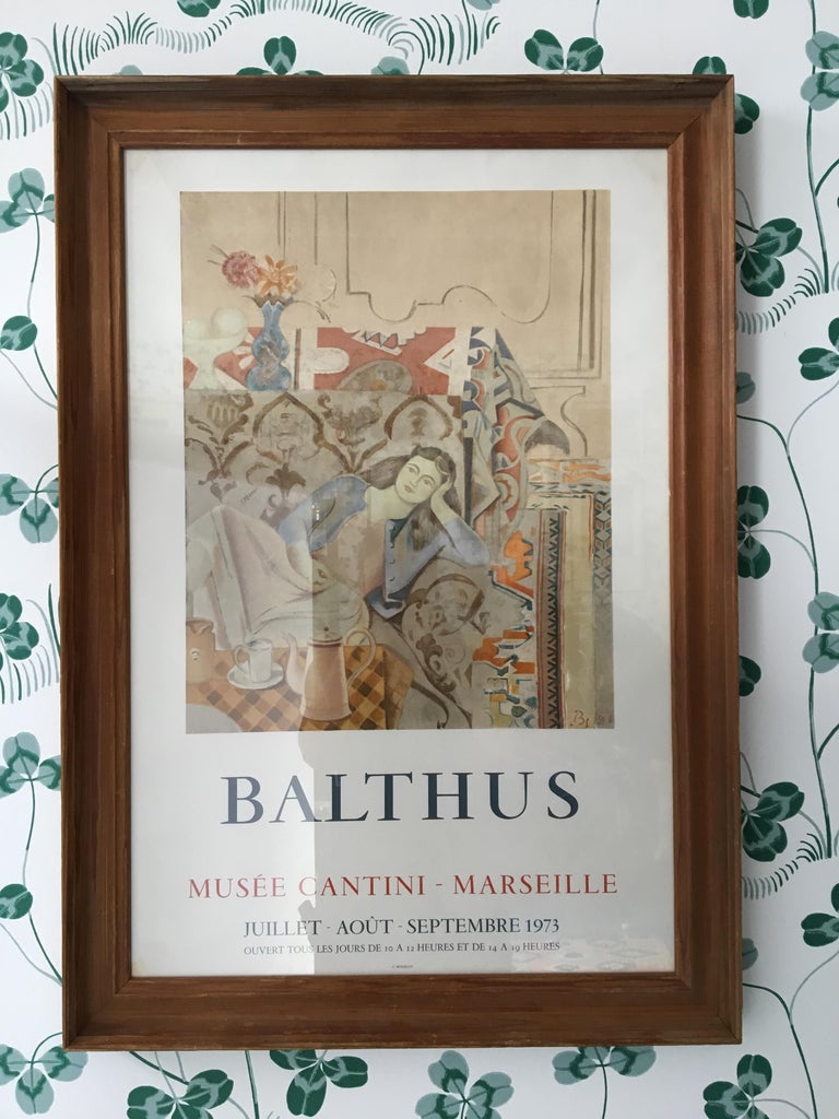 Balthus Musée Cantini Vintage Exhibition Poster, France 1973 at 1stDibs
