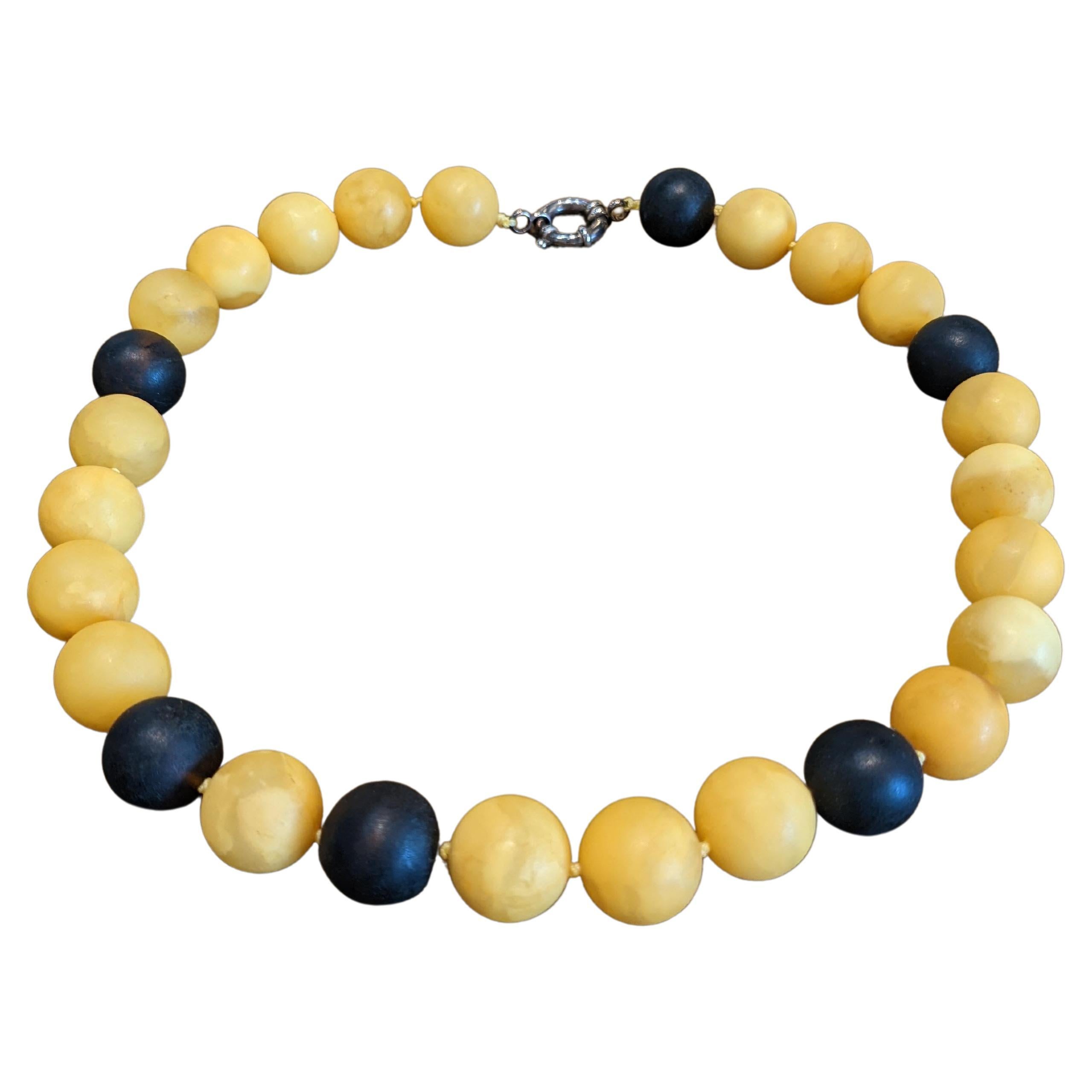 Cherry Baltic Amber Necklace, Tapered Authentic Amber Beads, Necklace ...