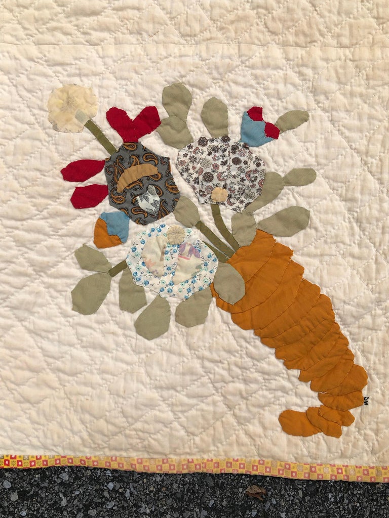 Baltimore Album Quilt 29 Blocks Nine Birds and Open Baskets Signed ...