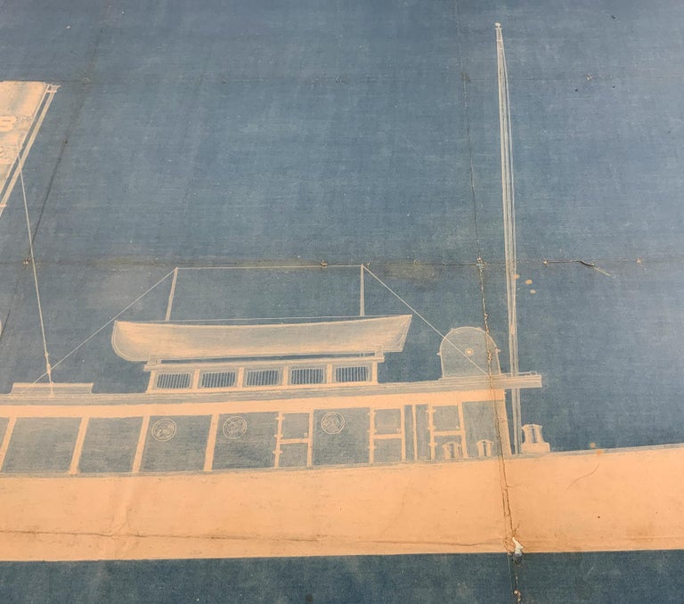 Baltimore and Ohio Railroad Tugboat Blueprint For Sale at 1stDibs