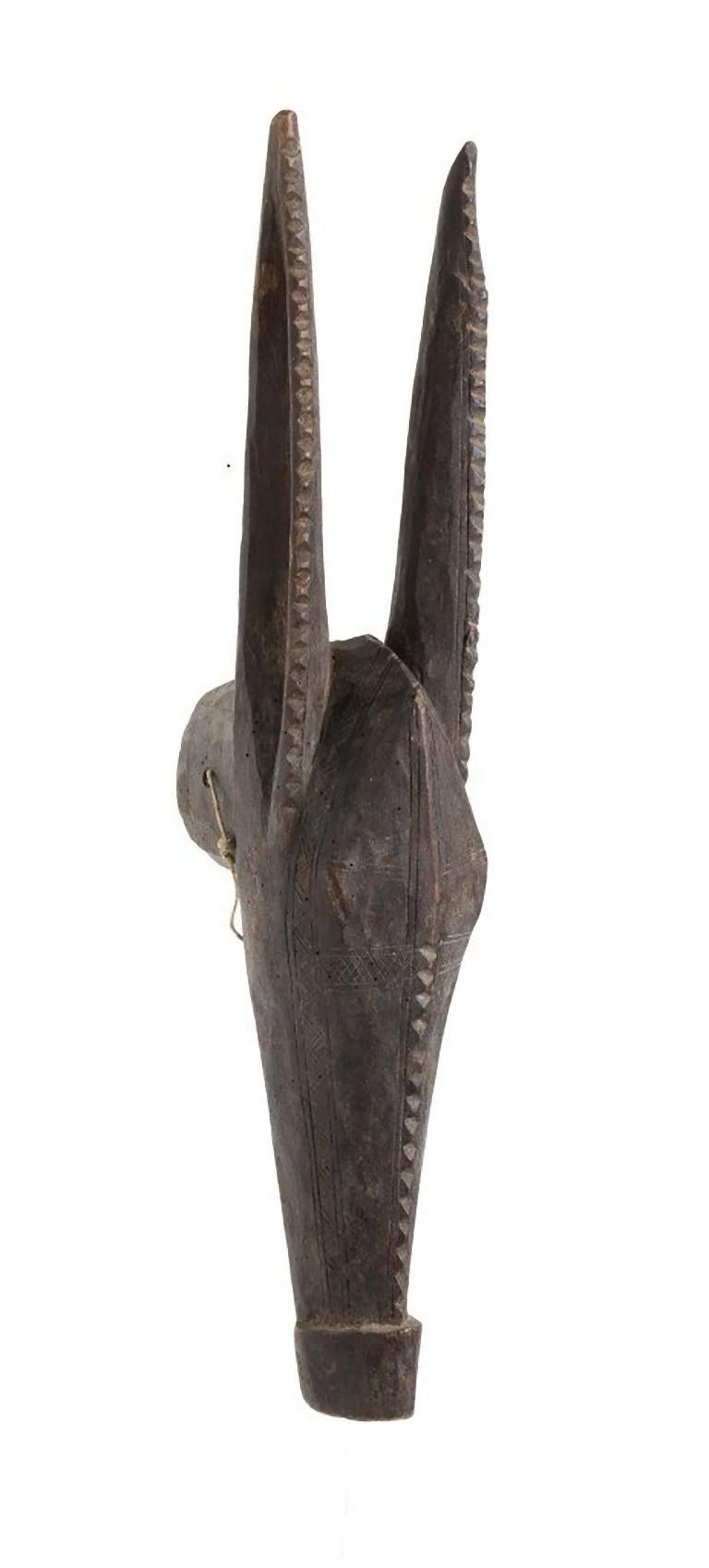 Bambara Wood Mask, Mali, 20th Century at 1stDibs