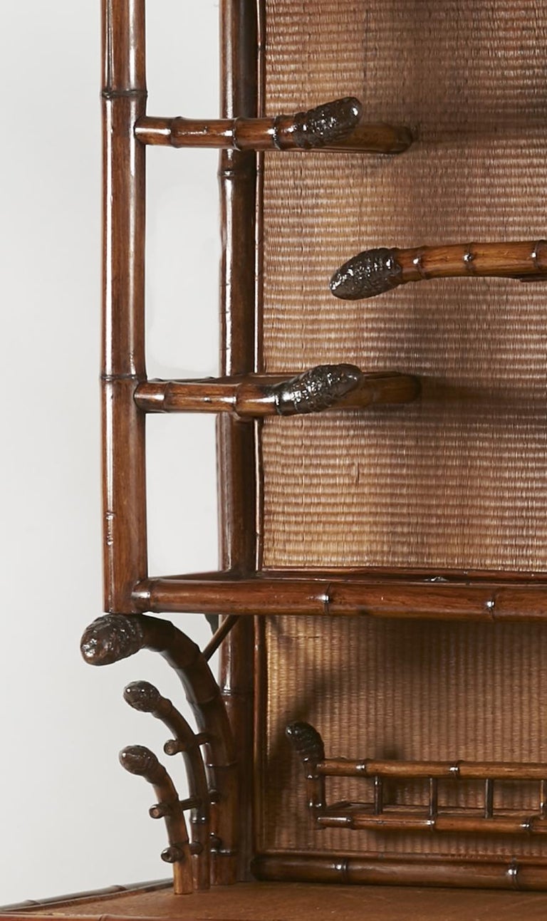 Bamboo and Lacquer Cabinet, Perret and Vibert, End of the 19th Century ...