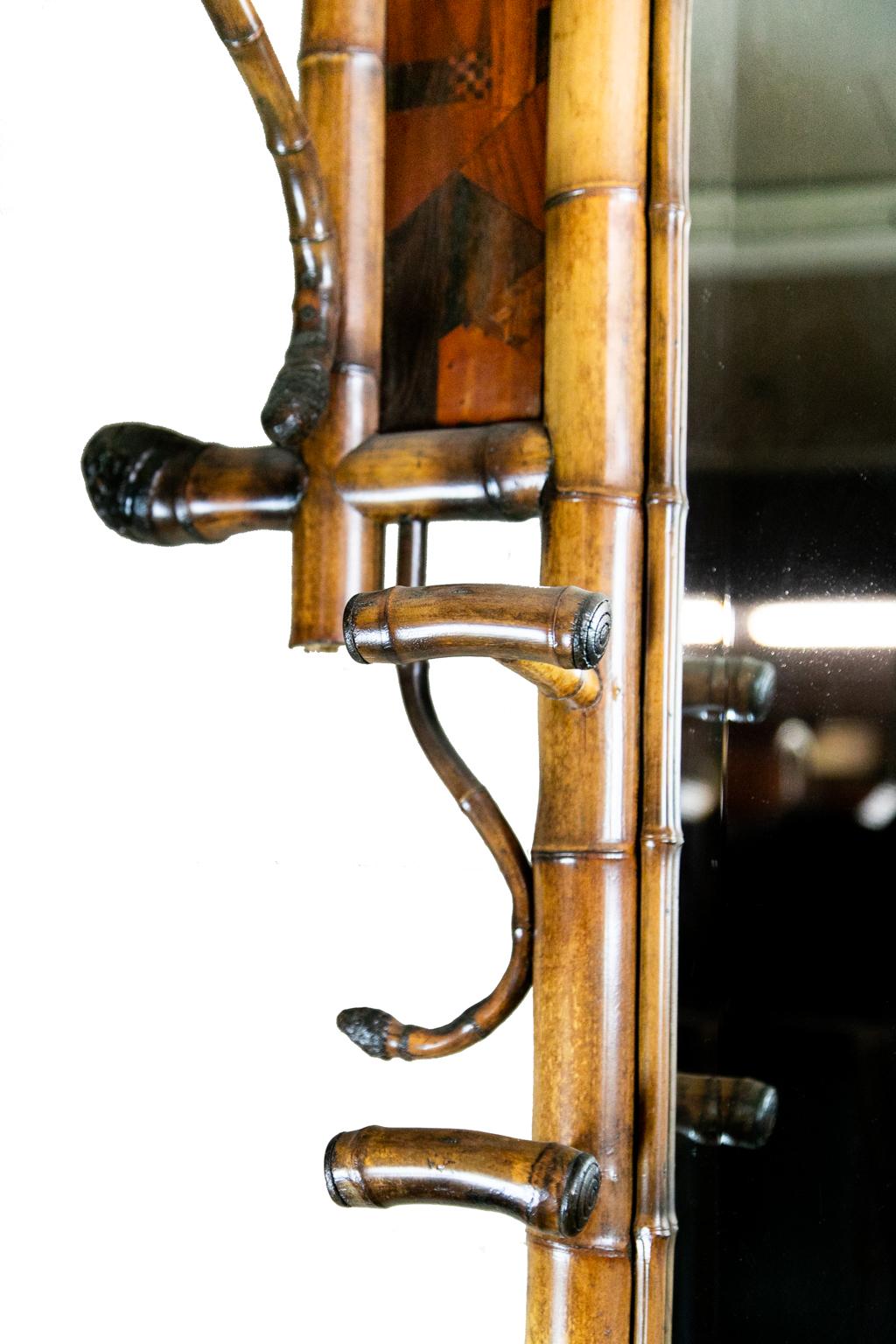 Bamboo and Lacquer Hall Stand at 1stDibs