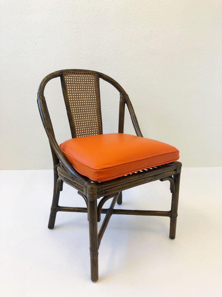 Bamboo and Oak Backgammon Game Table and Chairs by McGuire at 1stDibs ...