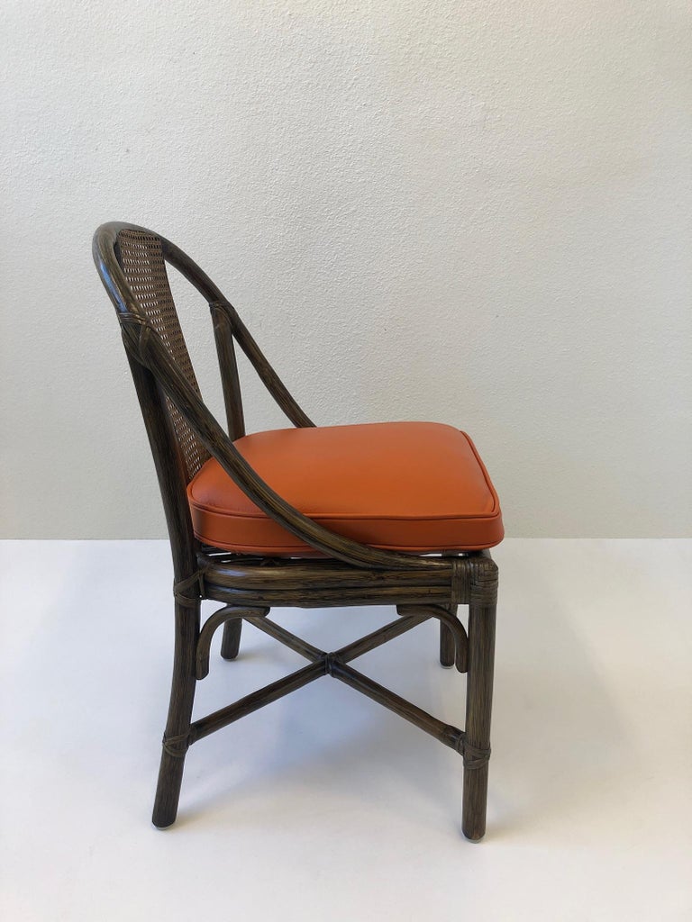 Bamboo and Oak Backgammon Game Table and Chairs by McGuire at 1stDibs ...