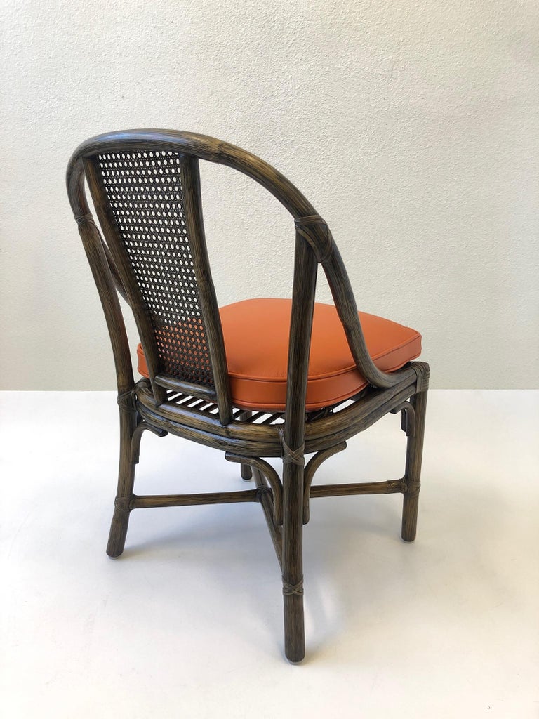 Bamboo and Oak Backgammon Game Table and Chairs by McGuire at 1stDibs ...