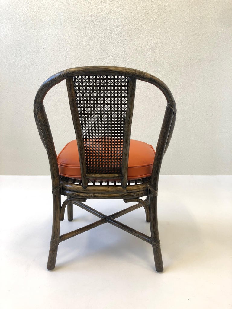 Bamboo and Oak Backgammon Game Table and Chairs by McGuire at 1stDibs ...