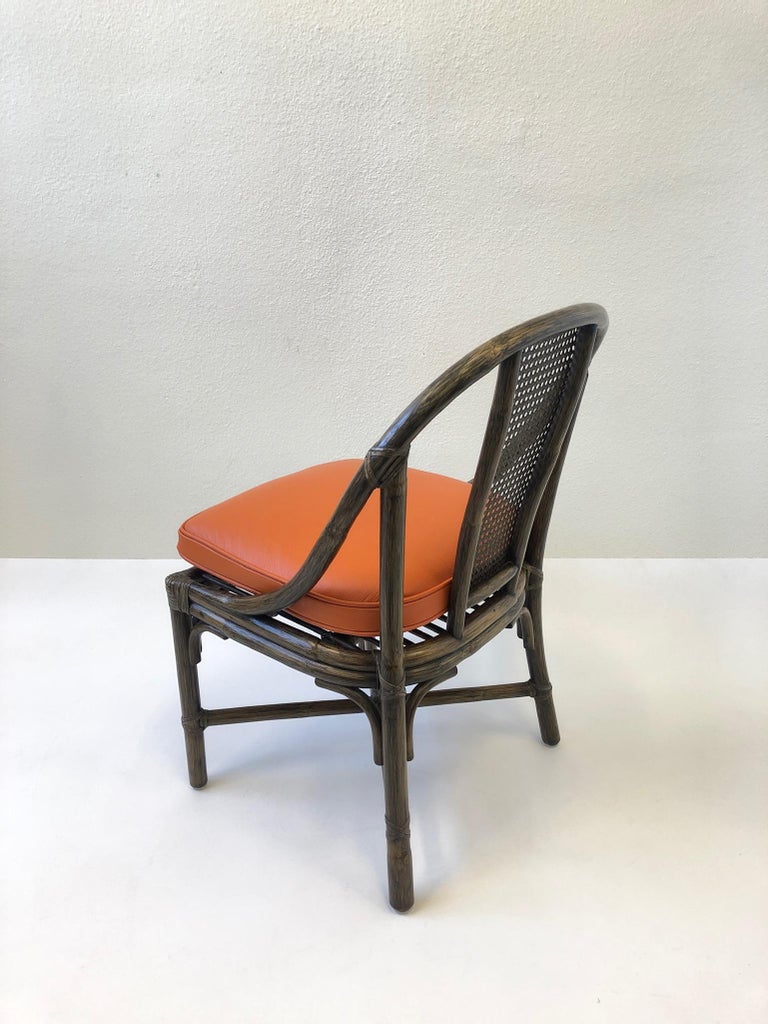 Bamboo and Oak Backgammon Game Table and Chairs by McGuire at 1stDibs ...