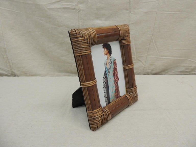 Bamboo and Rattan Picture Frame at 1stDibs