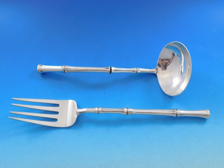 Bamboo by Tiffany and Co. Sterling Silver Flatware Set 12 Service 94 ...