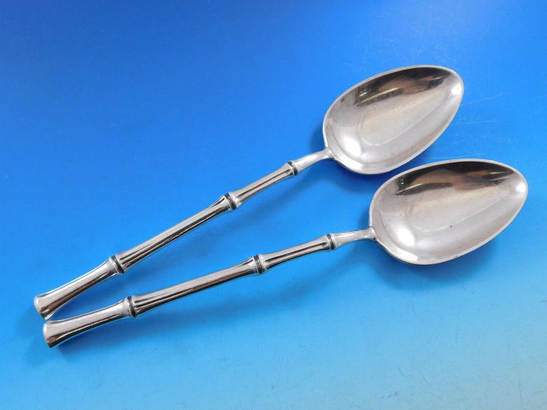 Bamboo by Tiffany and Co. Sterling Silver Flatware Set 8 Service 60 pcs ...