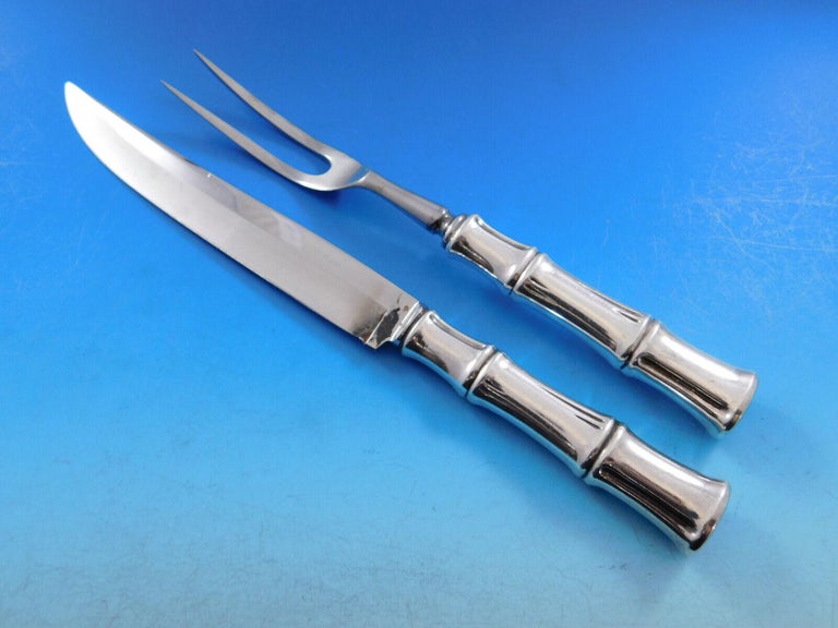 Bamboo by Tiffany and Co. Sterling Silver Flatware Set 8 Service 60 pcs ...