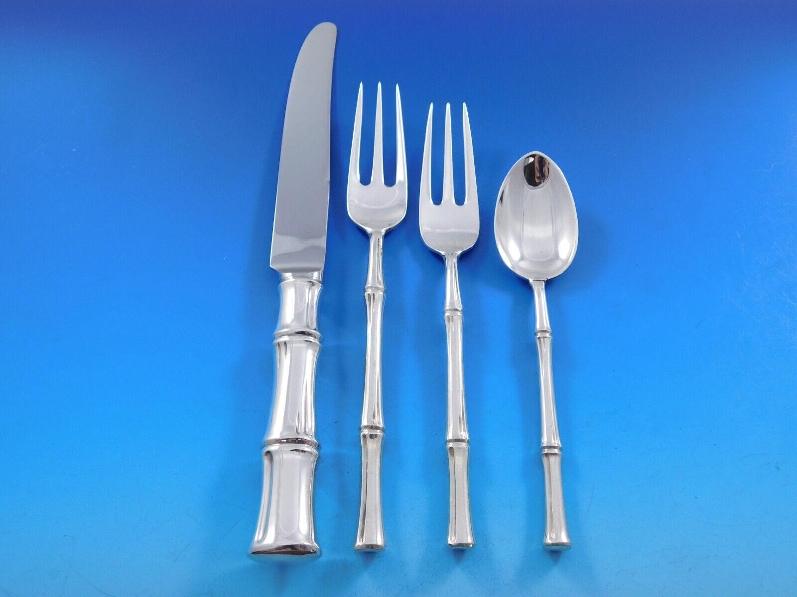 Bamboo by Tiffany and Co. Sterling Silver Flatware Set for 12 Service ...