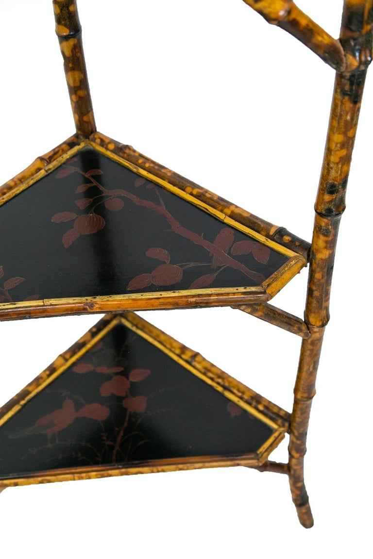 Bamboo Corner Shelf at 1stDibs