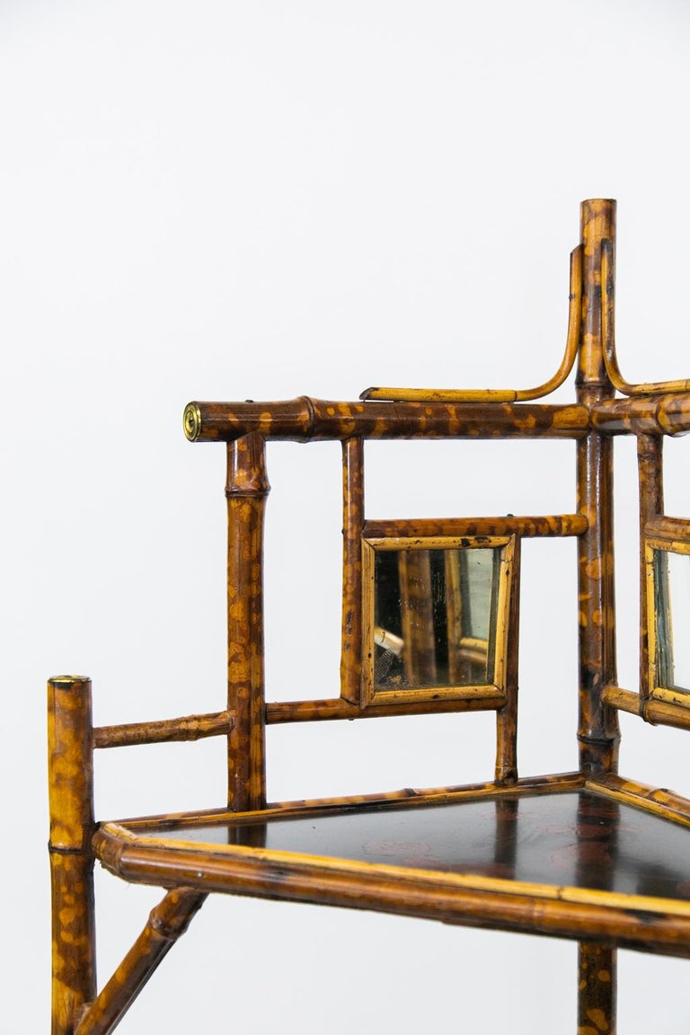Bamboo Corner Shelf at 1stDibs