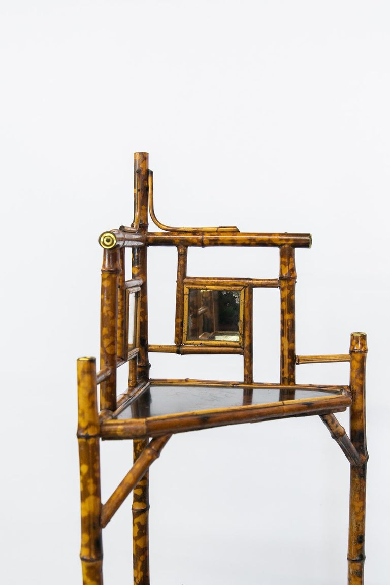 Bamboo Corner Shelf at 1stDibs