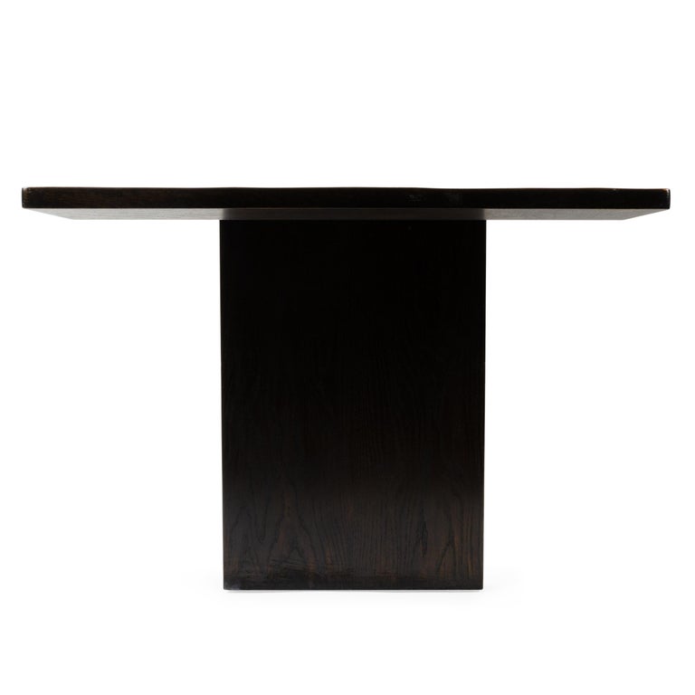 WYETH Original Split Bamboo Dining Table with Ebonized Oak Slab Legs For Sale at 1stDibs ...