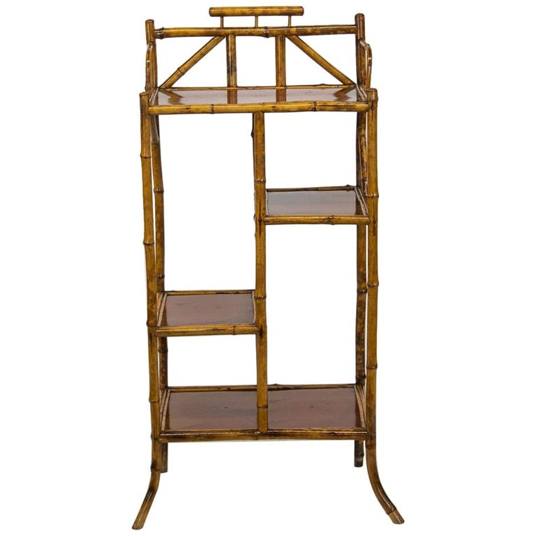 Bamboo Display Shelf For Sale at 1stDibs