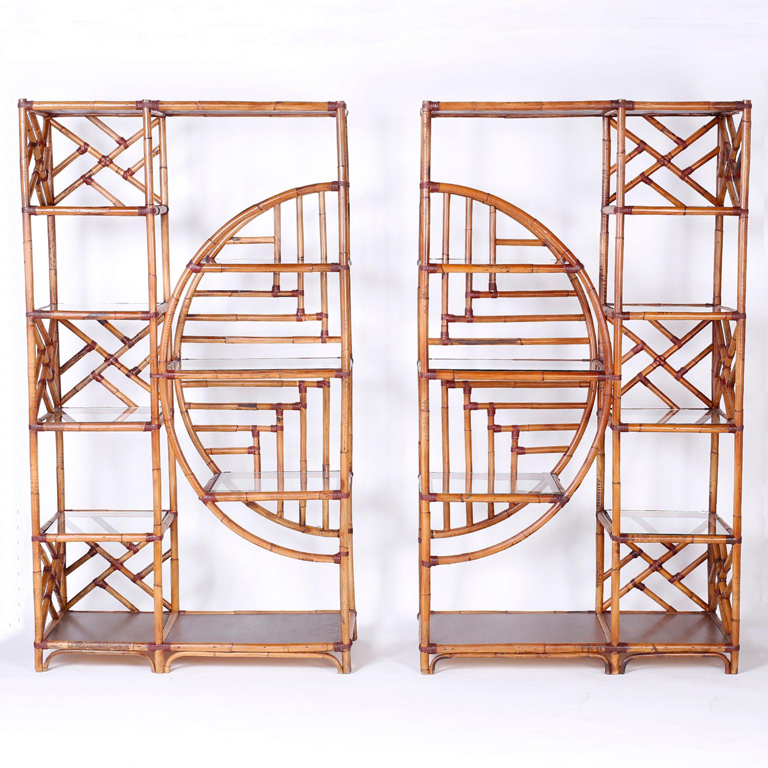 Bamboo Étagère or Shelving Unit at 1stDibs | etagere or