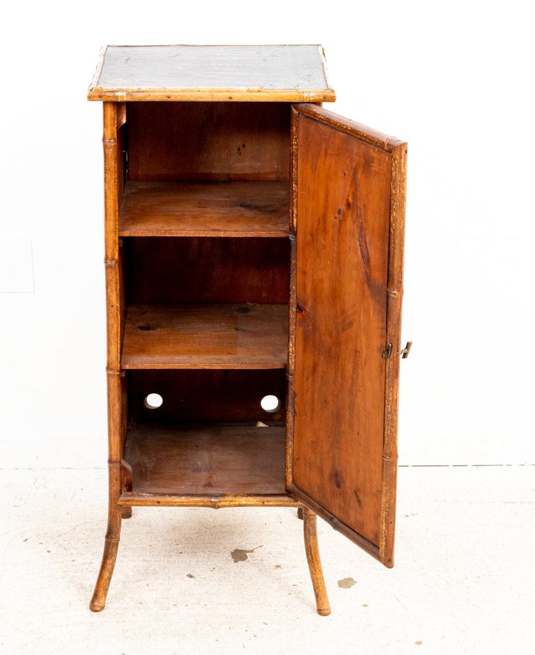Bamboo Faux Book Front Stand For Sale at 1stDibs
