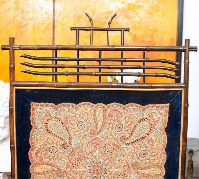 Bamboo Fire Screen Anglo Japanese Aesthetic, 19th Century For Sale at ...