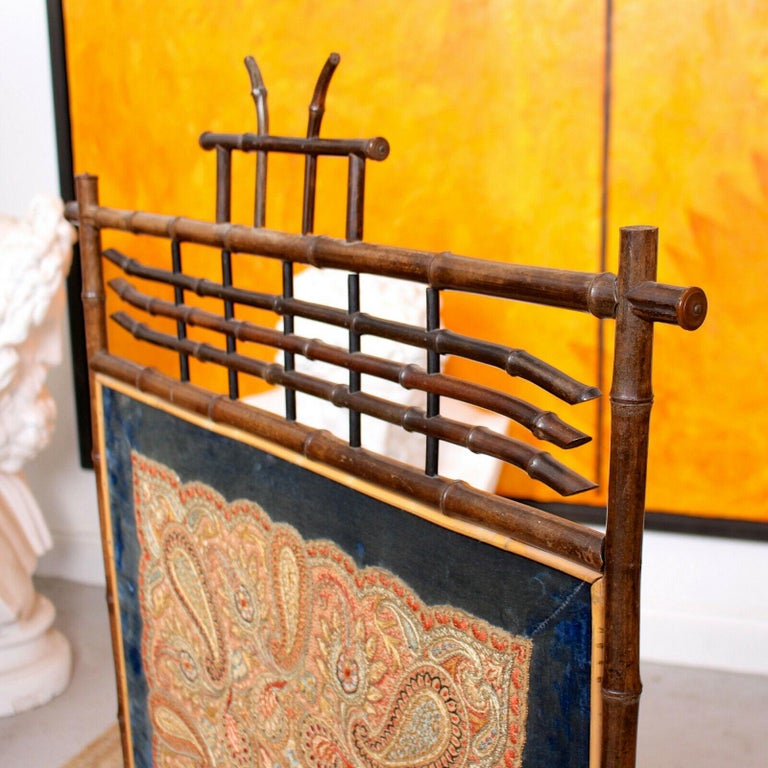 Bamboo Fire Screen Anglo Japanese Aesthetic, 19th Century For Sale at ...