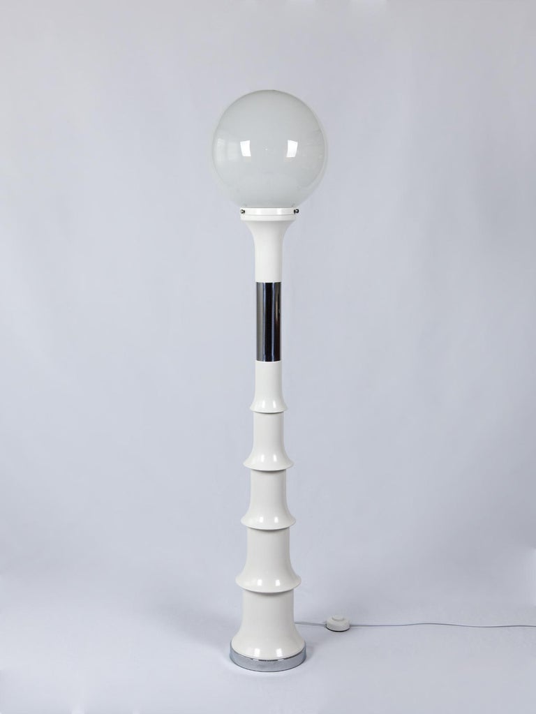 Bamboo Floor Lamp by Enrico Tronconi, Vistosi, Italy, 1970s at 1stDibs