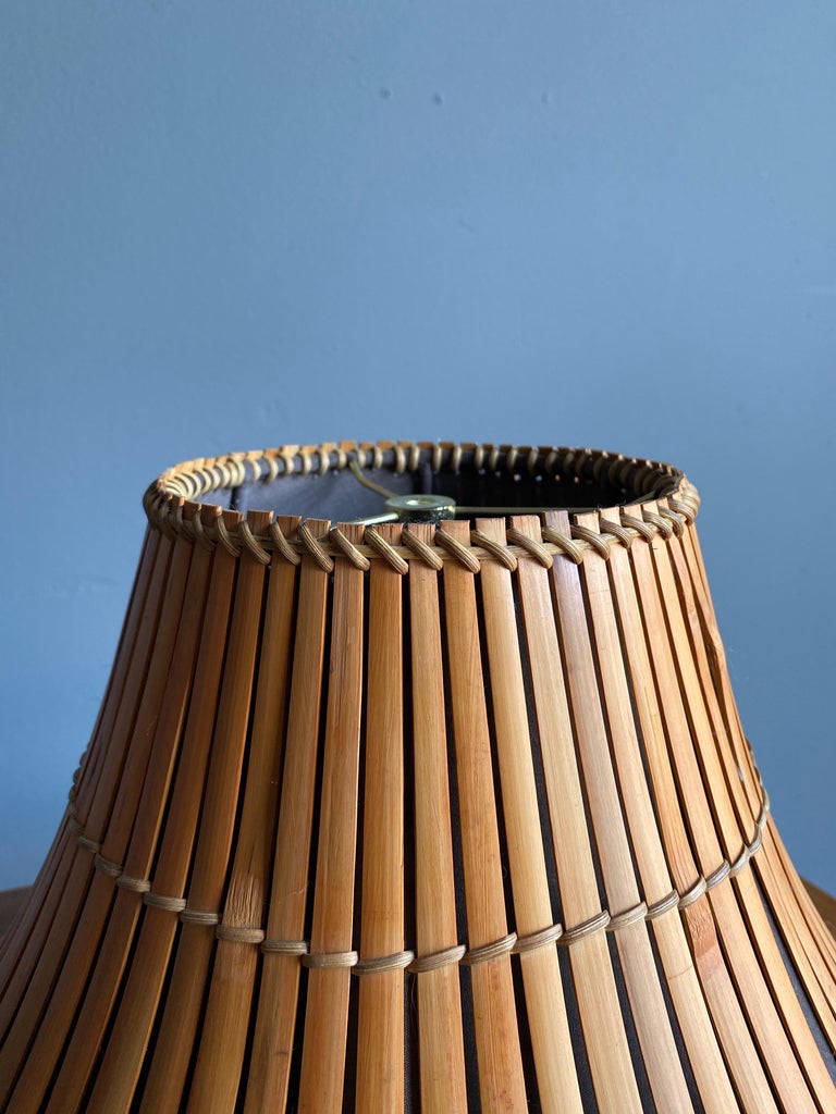 Bamboo Lamp Shade. circa 1990 For Sale at 1stDibs