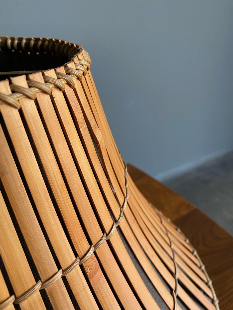Bamboo Lamp Shade. circa 1990 For Sale at 1stDibs