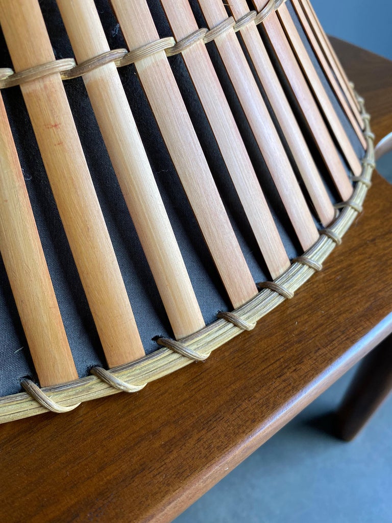 Bamboo Lamp Shade. circa 1990 For Sale at 1stDibs