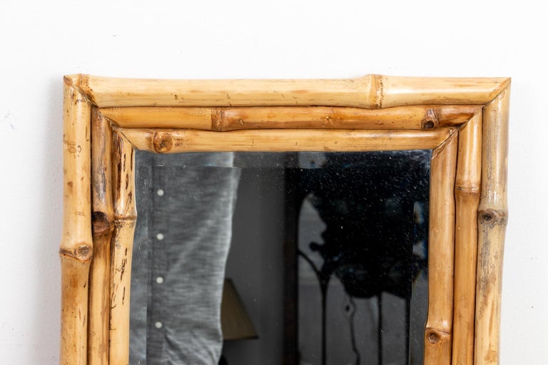 Bamboo Mirror For Sale at 1stDibs