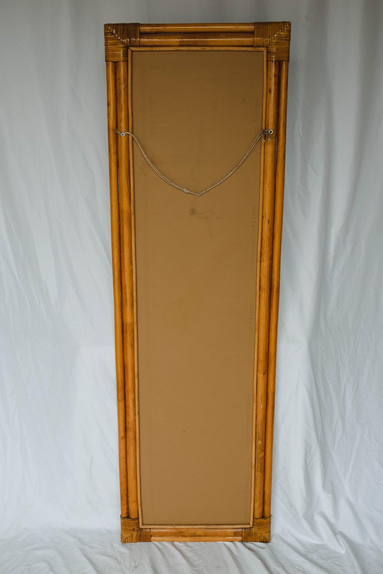 Bamboo Mirror For Sale at 1stDibs | bamboo floor length mirror