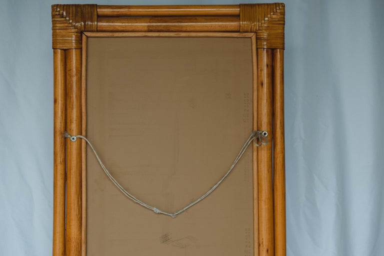 Bamboo Mirror For Sale at 1stDibs | bamboo floor length mirror