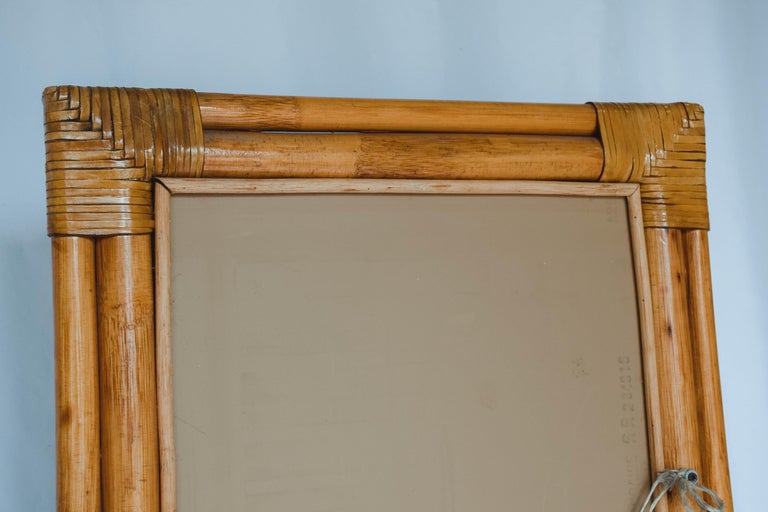 Bamboo Mirror For Sale at 1stDibs | bamboo floor length mirror