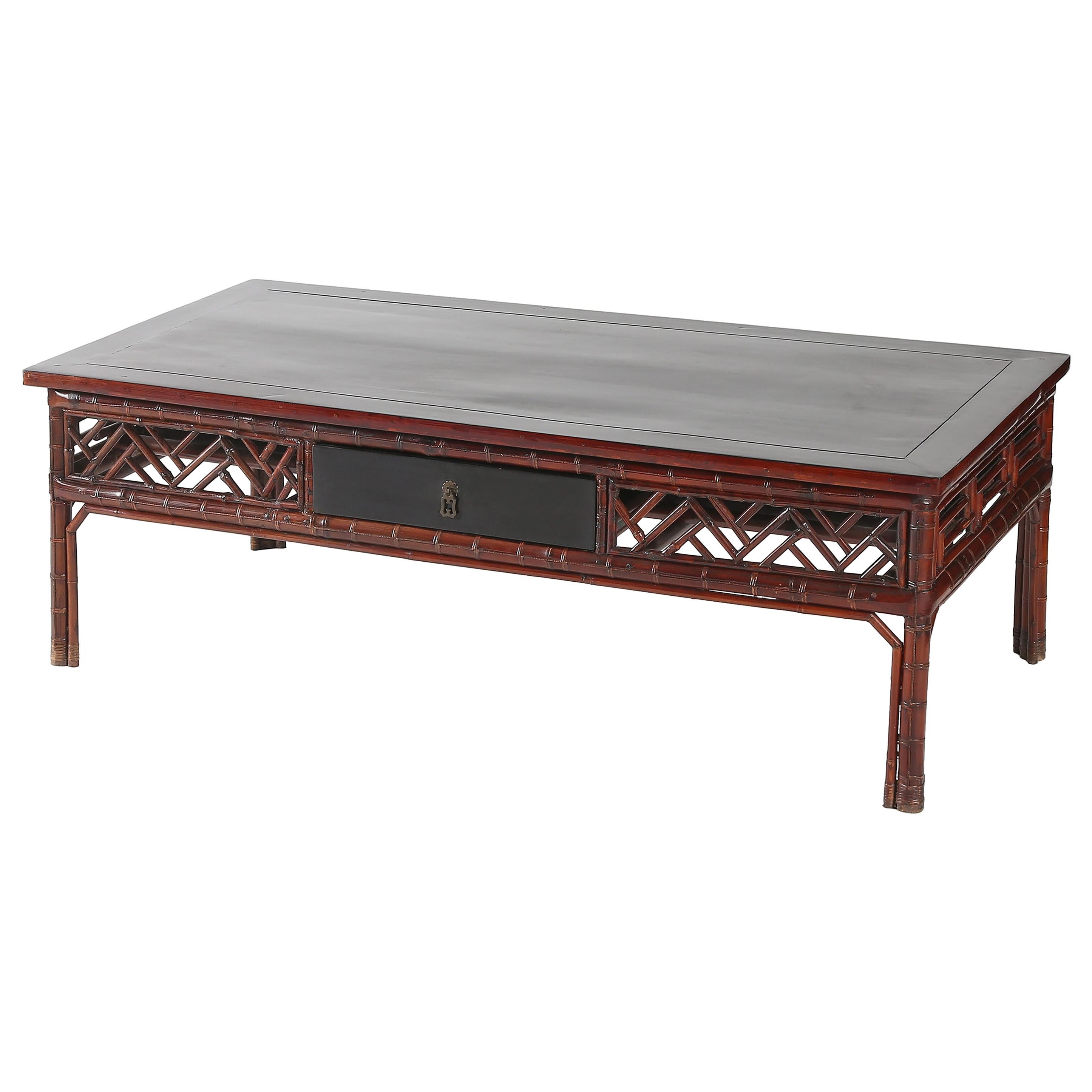 Bamboo Rectangular Coffee Table, Low K'ang Table at 1stDibs | low ...
