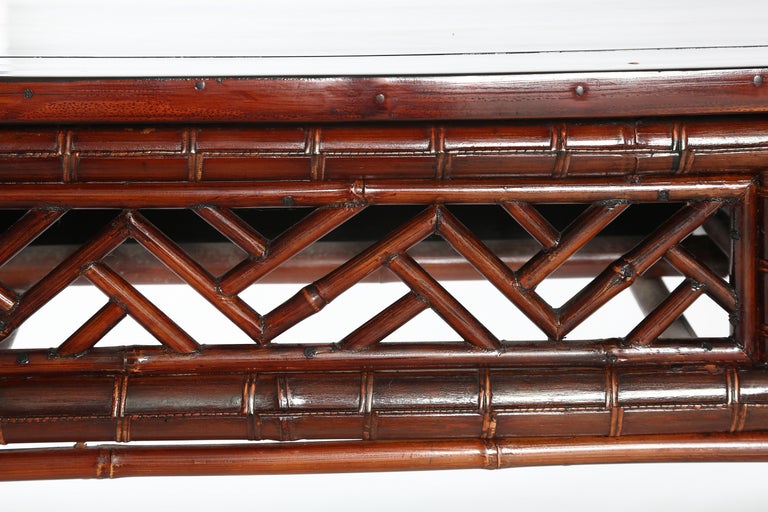 Bamboo Rectangular Coffee Table, Low K'ang Table at 1stDibs