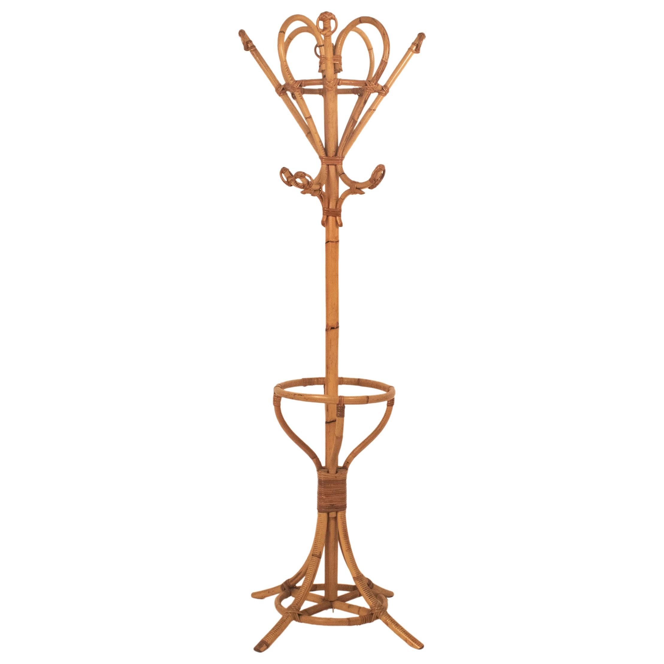 Paolo Buffa Style Standing Italian Coat Rack at 1stDibs