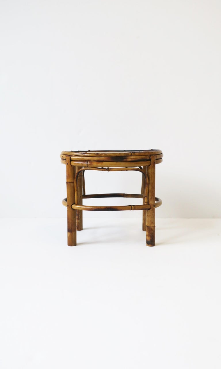 Bamboo Table or Plant Stand, Small For Sale at 1stDibs