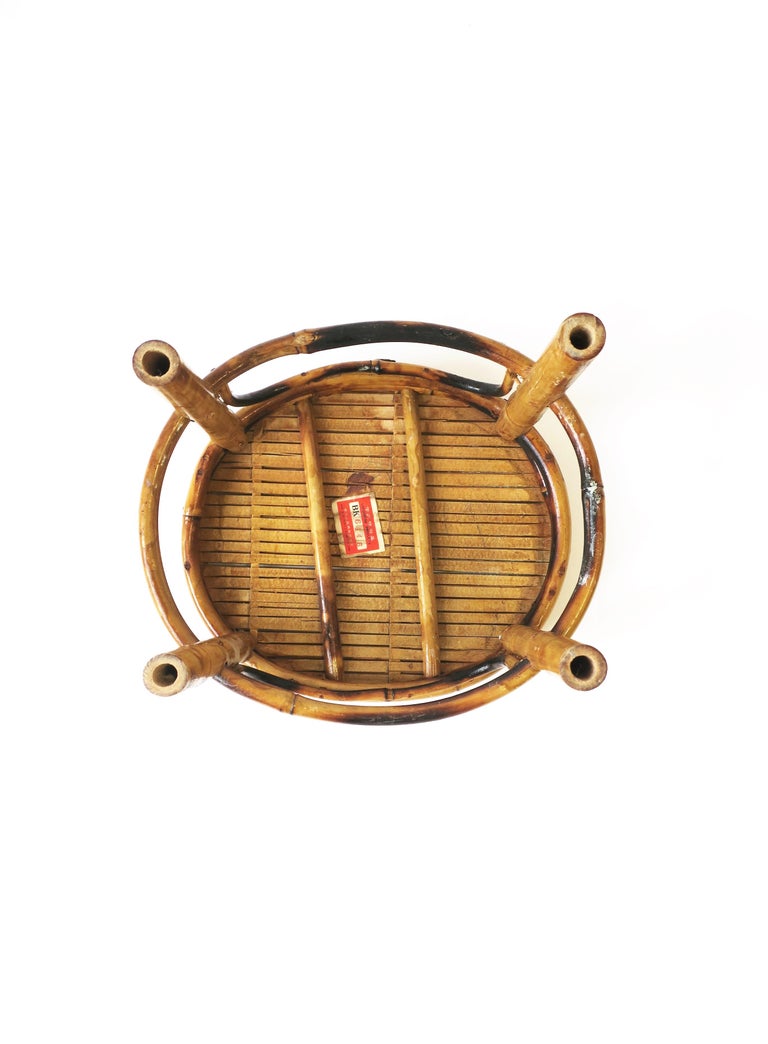 Bamboo Table or Plant Stand, Small For Sale at 1stDibs