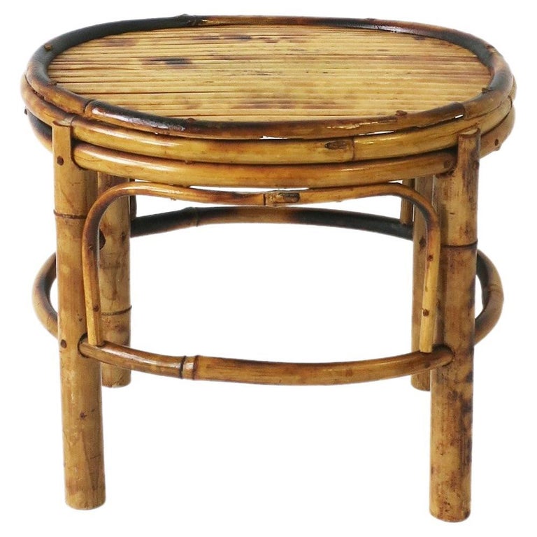 Bamboo Table or Plant Stand, Small For Sale at 1stDibs