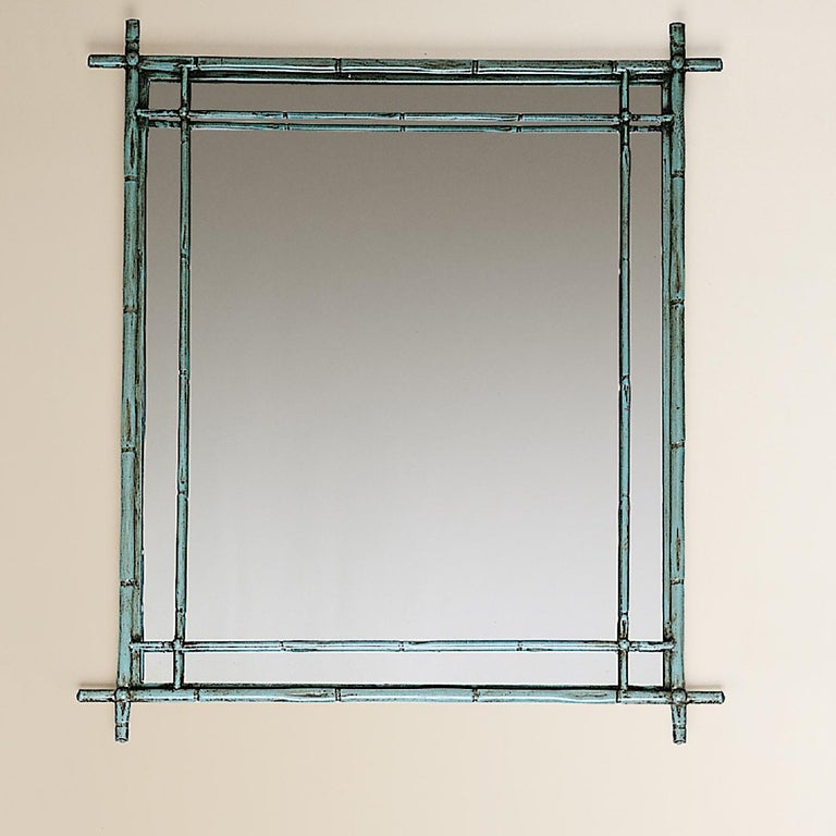 Bamboo Wall Mirror For Sale at 1stDibs