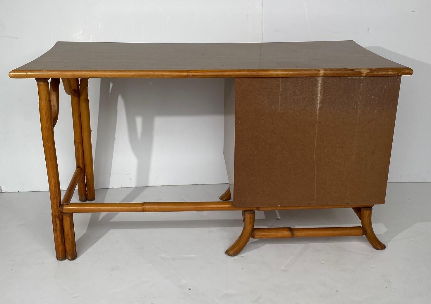 Bamboo Writing Desk For Sale at 1stDibs